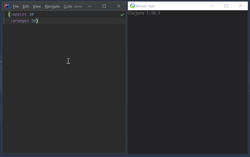 Reveal: Read Eval Visualize Loop for Clojure